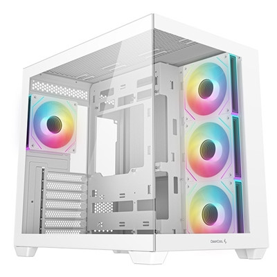 DeepCool CG530 4F Mid-Tower Case with Tempered Glass Panels, 4 Pre ...