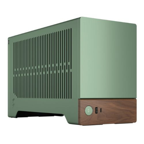 Fractal Design Terra Jade SFF PC Case, Mini ITX, Walnut Front, Anodized ...