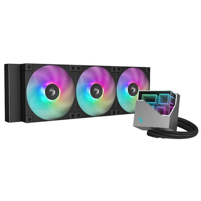 DeepCool LT360 Liquid CPU Cooler, 360mm Radiator, Triple 120mm ARGB ...