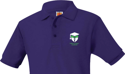 Leflore Legacy Academy Purple Polo S/S - (6th Grade) | HKPrintsCo