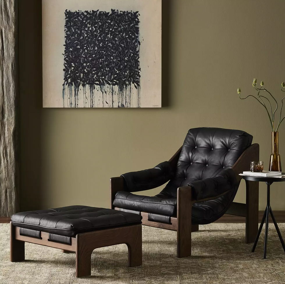 Halston Chair with Ottoman | Blue Spruce Renovati
