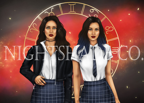 ART PRINT : ZODIAC ACADEMY | Nightshade Co.