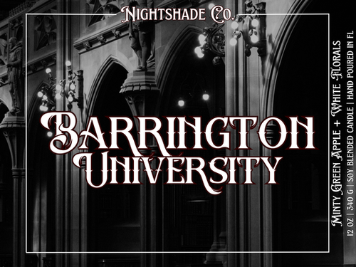 BARRINGTON UNIVERSITY | Nightshade Co.