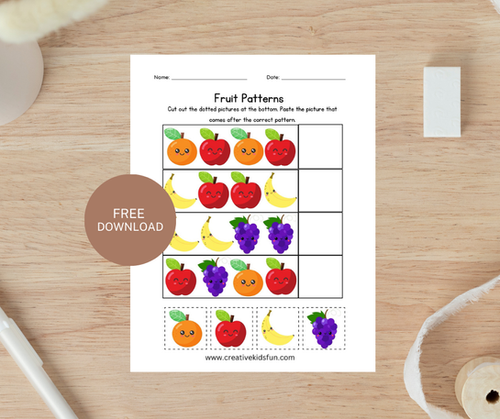 Fruit Pattern Printable, Free Download | Nurture Nourish Play