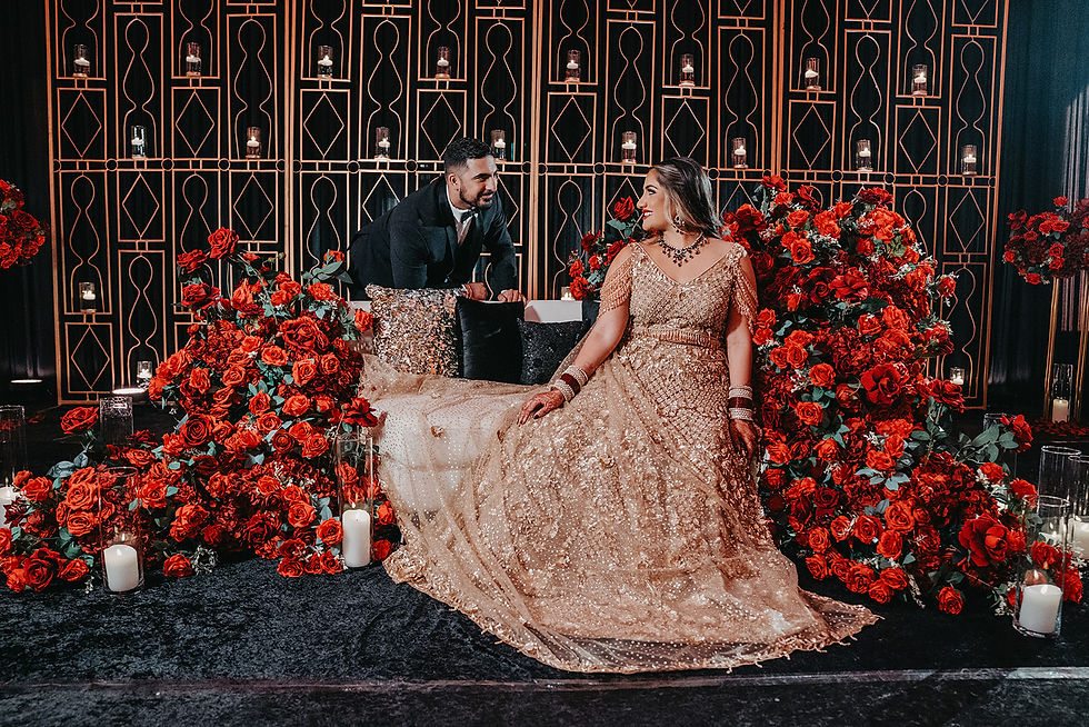 Simrin & Kyle's Dark romance: A Gatsby Style Reception