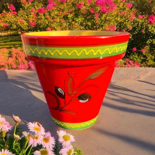 Large Plant Pot - Acetuna Roja | ANDALUCIA AMOR