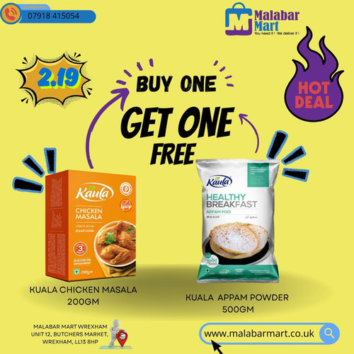 Kaula Chicken Masala 200Gm (Kaula 500gm Appam Powder free) | Malabar Mart