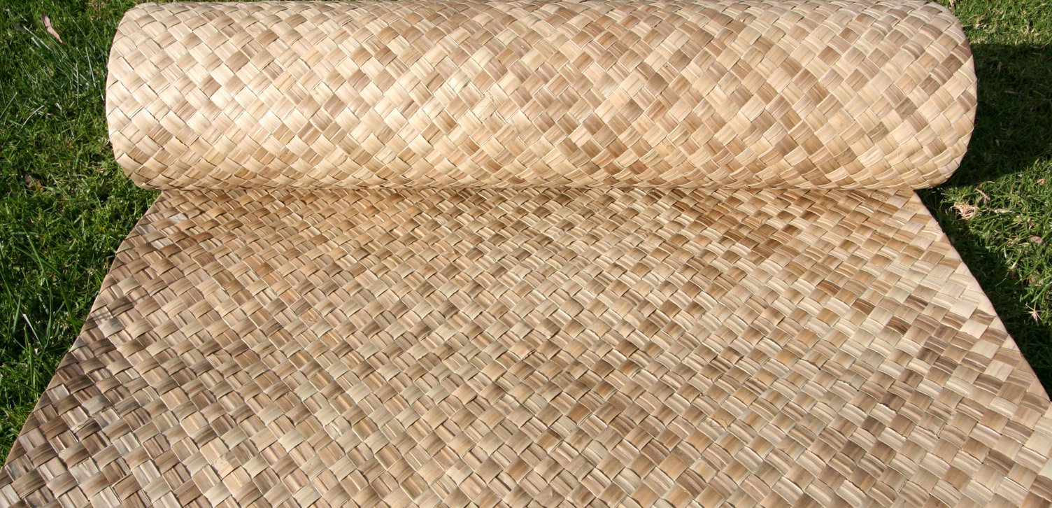 LIGHT BROWN WOVEN MATTING - (Wide weave) | tropicalshadeimports