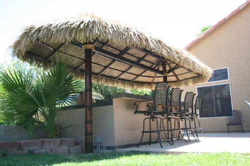 12'X24' BAJA OVAL CANCUN HUT-2 POLE | tropicalshadeimports