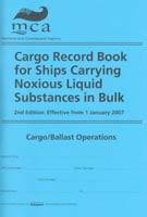 Cargo record book for ships carrying noxious liquid substances in bulk ...