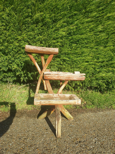 Solid oak three tier planter/pot stand | Tom Boynton Antiques