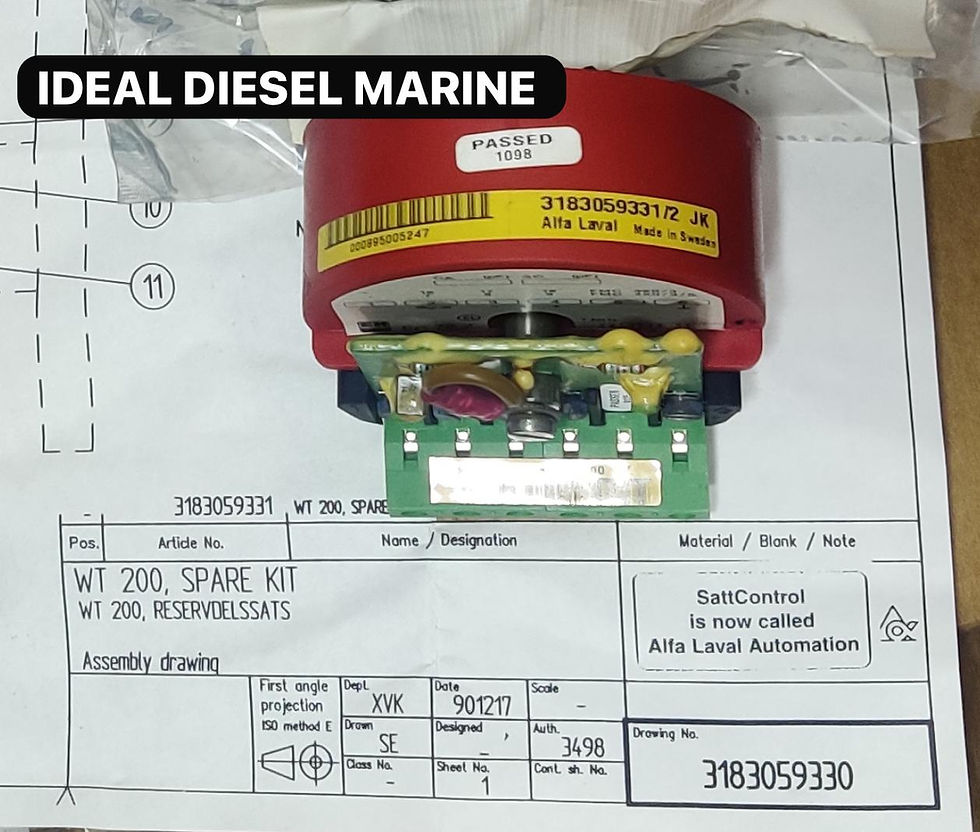 3183059330 Alfa laval parts OSZILLATOR -WT 200, SPARE KIT—ANLIEFERORT ...