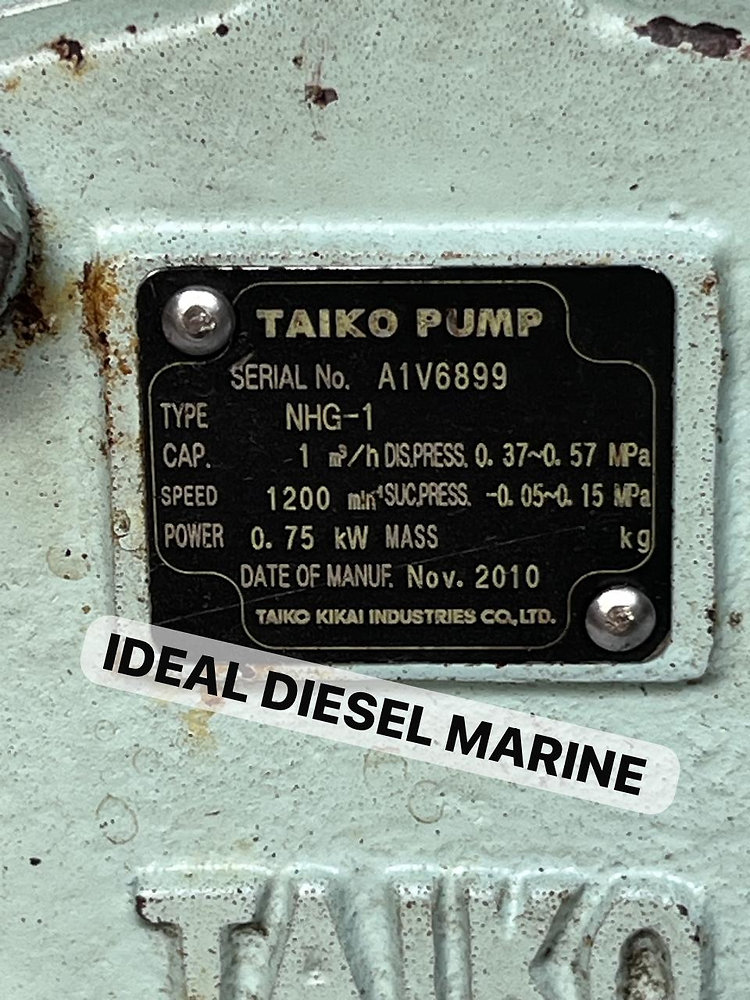 TAIKO KIKAI -New-NHG-1- Gear pump- LO FEED PUMP-NHG1-Taiko pump+NEW ...