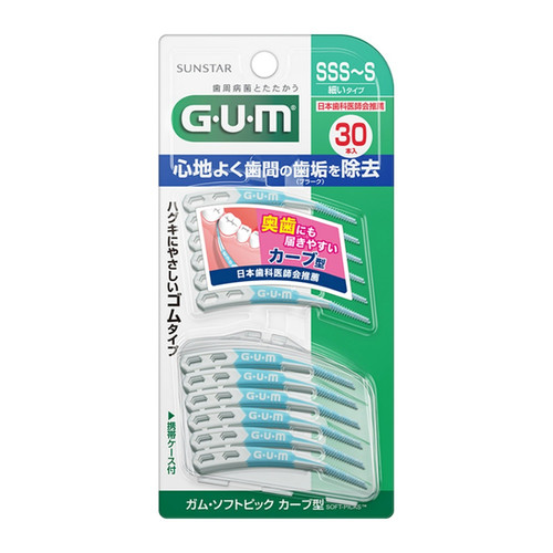 Sunstar Gum soft pick curve type 30P size SSS~S | Omakase JP Wholesale