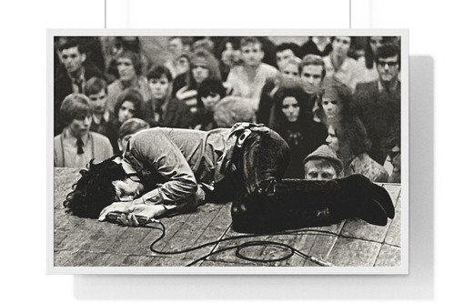 Jim Morrison Laying on Stage During a 1968 Concert for The Doors, Jim ...