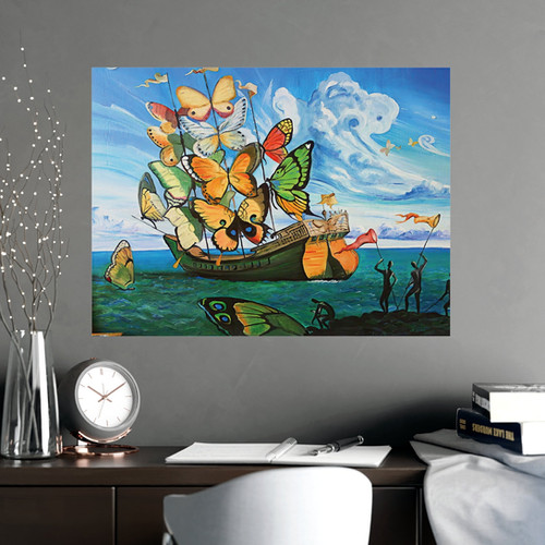Salvador Dali, Ship With Butterfly Sails, 1937, Salvador Dali Print ...