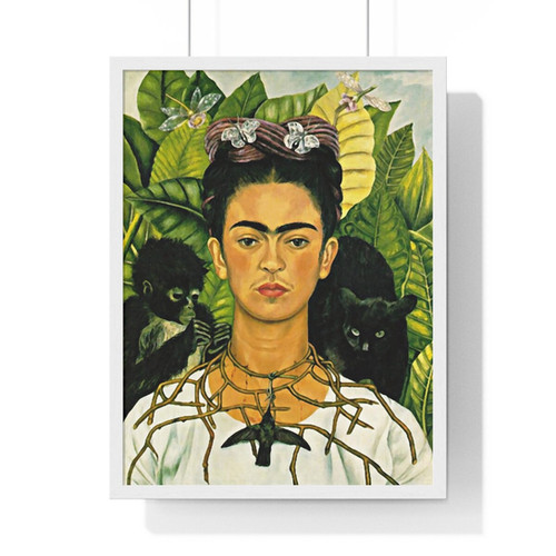 Frida Kahlo Self-Portrait with Thorn Necklace and Hummingbird 1940 Art ...