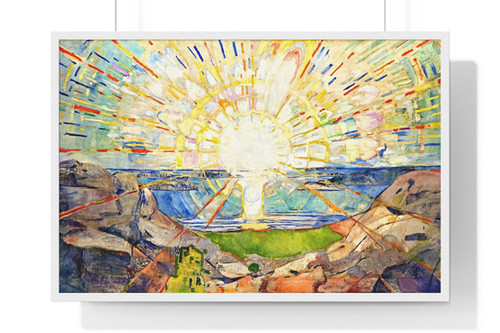 Edvard Munch, The Sun, Art Print, Norwegian Painter, Solen av Edvard ...