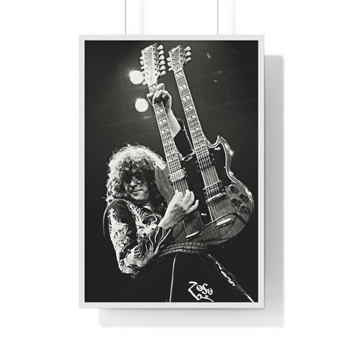 Jimmy Page on Stage, Led Zeppelin Poster, Zoso, Hard Rock, Jimmy Page ...