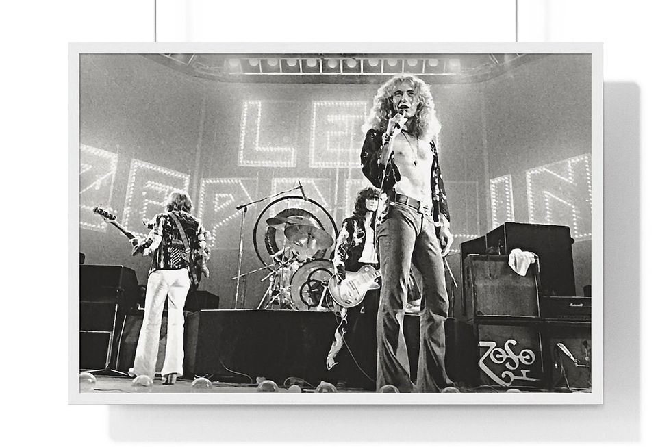 Led Zeppelin Poster, Hard Rock, Heavy Metal, Led Zeppelin Gift, Rock ...