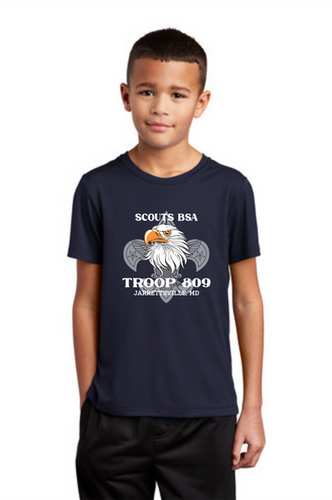 Troop 809B SportTek Youth Performance Shirt (DTG) | Bad Lab Apparel