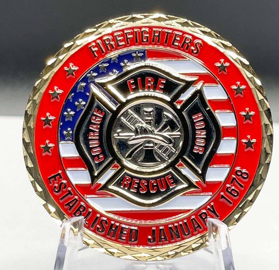 FIREFIGHTERS CHALLENGE COIN | MARTINEZ-MARTINEZ LI