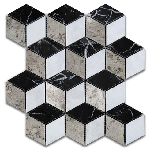 Taylor 3D Cube Mosaic | Sabine Hill