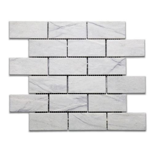 Silver Mist 2" x 4" Brick Mosaic | Sabine Hill