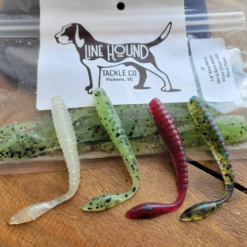 3.8" Wave Worms | Line Hound Tackle Co