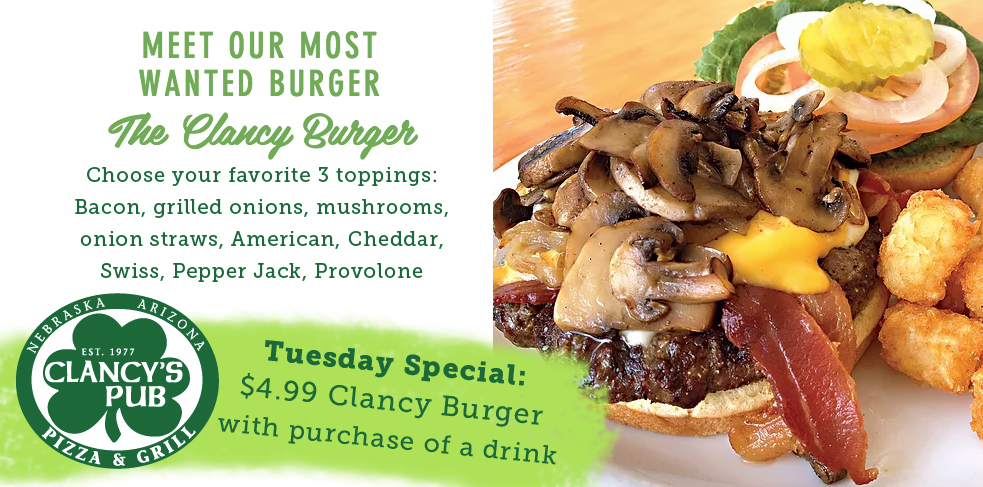 Clancy's Pub Pizza & Grill | Omaha's Sports Bar