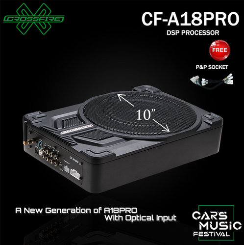 CROSSFIRE A18PRO DSP AMPLIFIER WITH SUBWOOFER (ALL IN ONE SERIES) BUILT ...