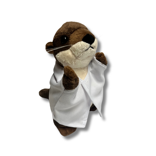 Peluche de nutria con bata | La Tienda del Nutri