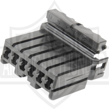 6 Pin Male AMP MULTILOCK 070 Connector, HD 73156-96BK ...