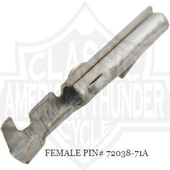 AMP Mate-N-Lock Female Terminal, OEM Style, HD 72038-71A ...