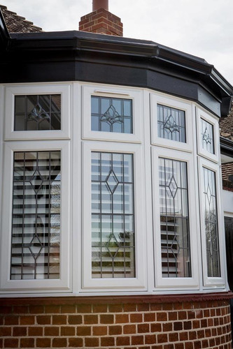 5" STANDARD Aluminium External 135 Degree Strip Bay Mitre | Gutters4u Ltd