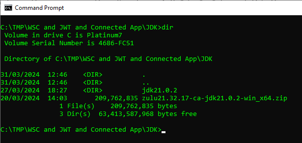 Java, WSC, JWT and Connected Apps