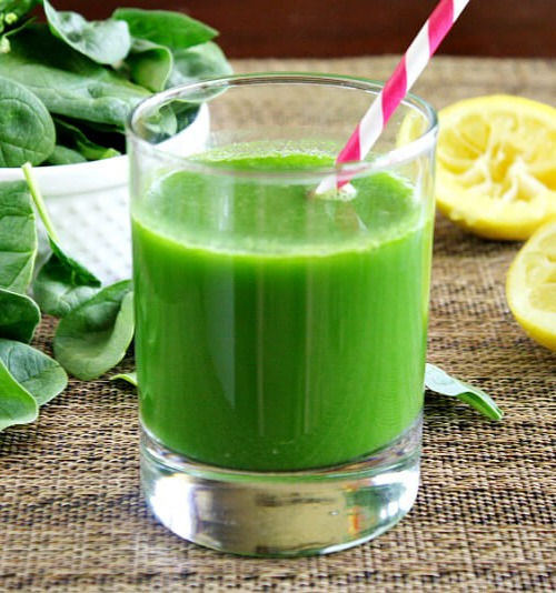 Cucumber, Kale And Spinach Juice