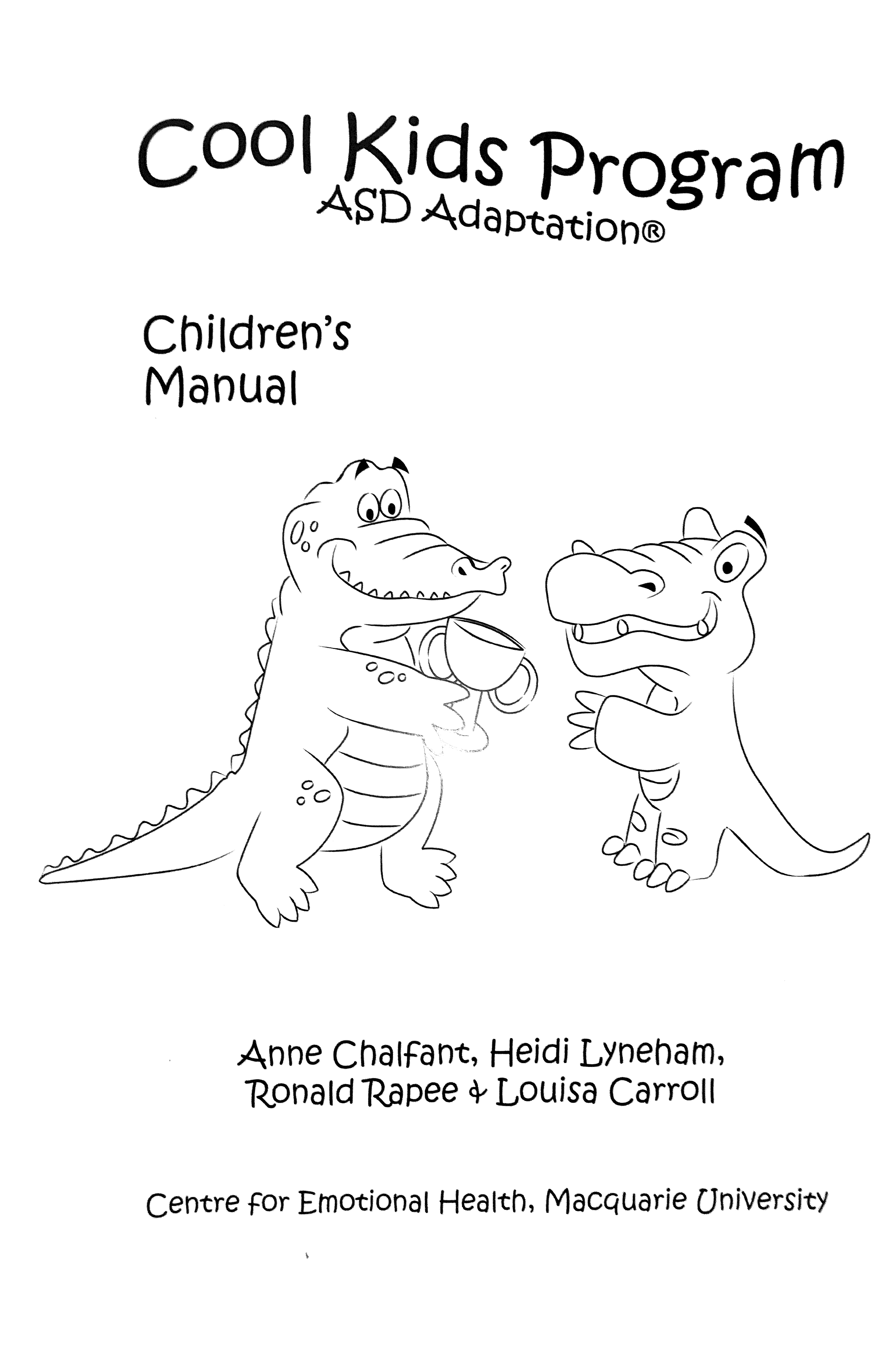 Cool Kids Program (ASD adaptation) ( 9-12 years)