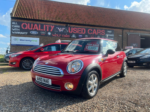 2010 MINI HATCH ONE 1.6 3d hatchback petrol, manual | Wolf Cars & Vans Ltd