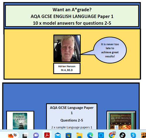 AQA GCSE English Paper 1 Model Answers | AHT