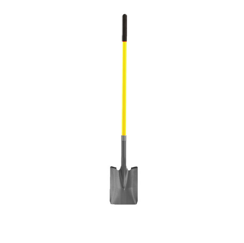 Square Flat 47" Yellow Fiberglass Handle Shovel | Greenfield Supplies
