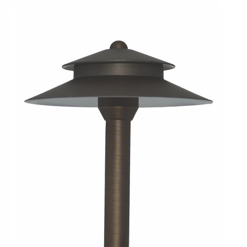 Path Light Brass 2 Tier Hat | Greenfield Supplies
