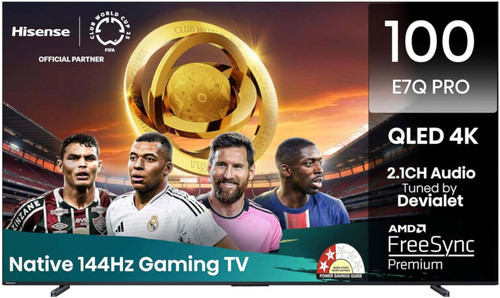 Hisense 100E7Q PRO 100″ 4K QLED Smart TV Wi-Fi | Tablets And More New