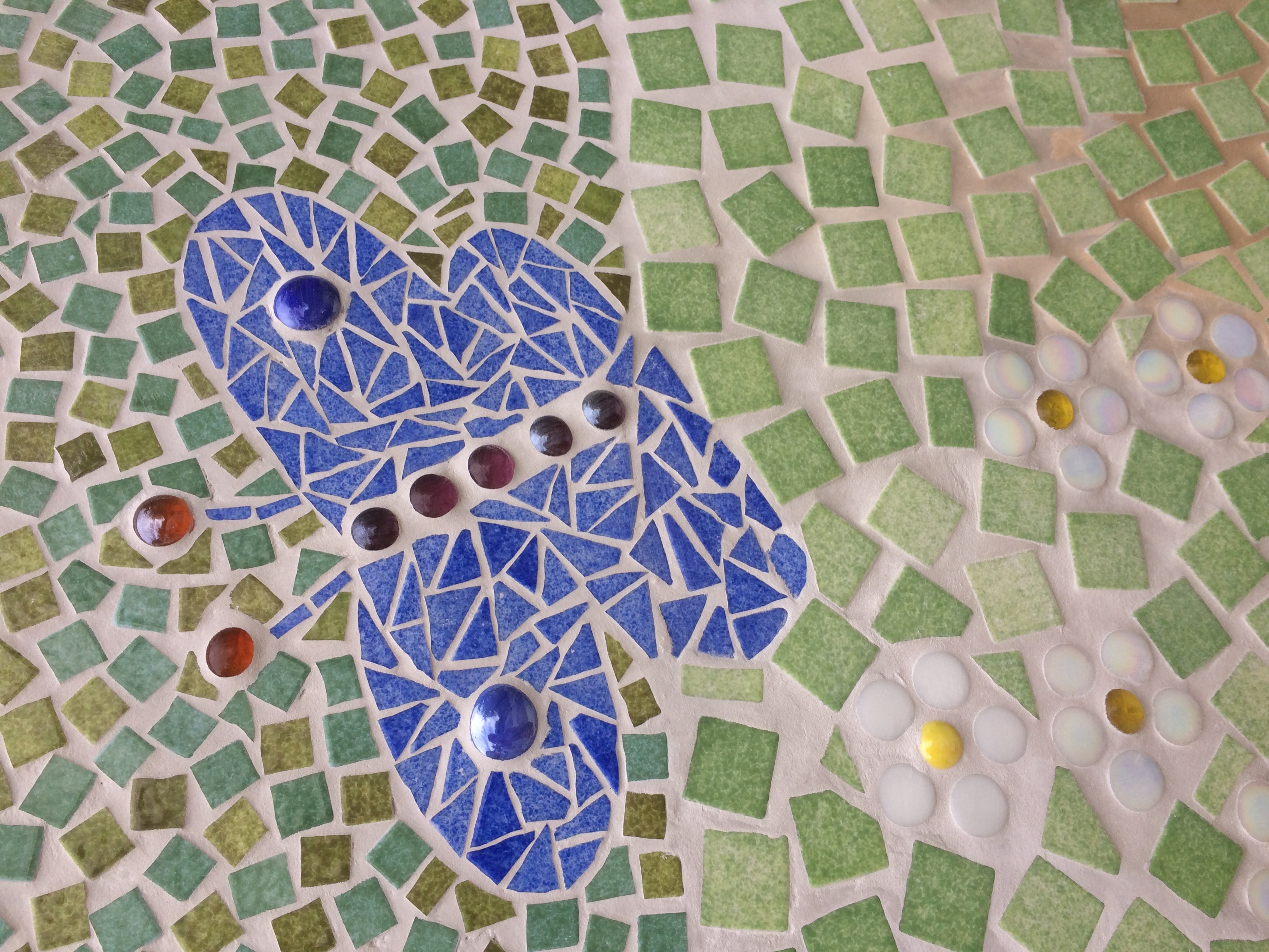 Fresque Mosaique à l'ecole de Collonges sous Salève