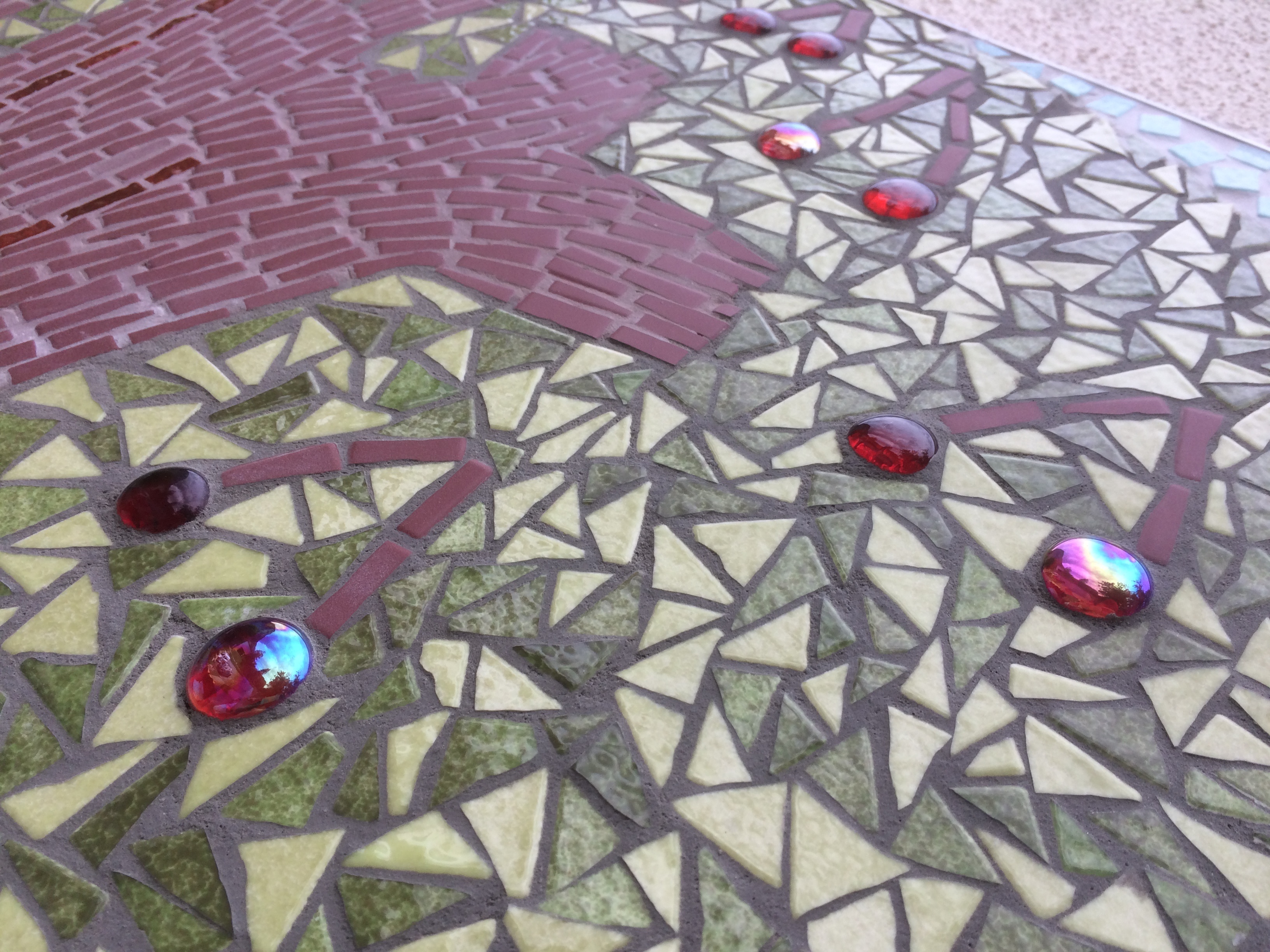 Fresque Mosaique à l'ecole de Collonges sous Salève