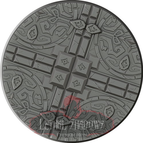Maze Circle Base 75mm | Lethal Shadows