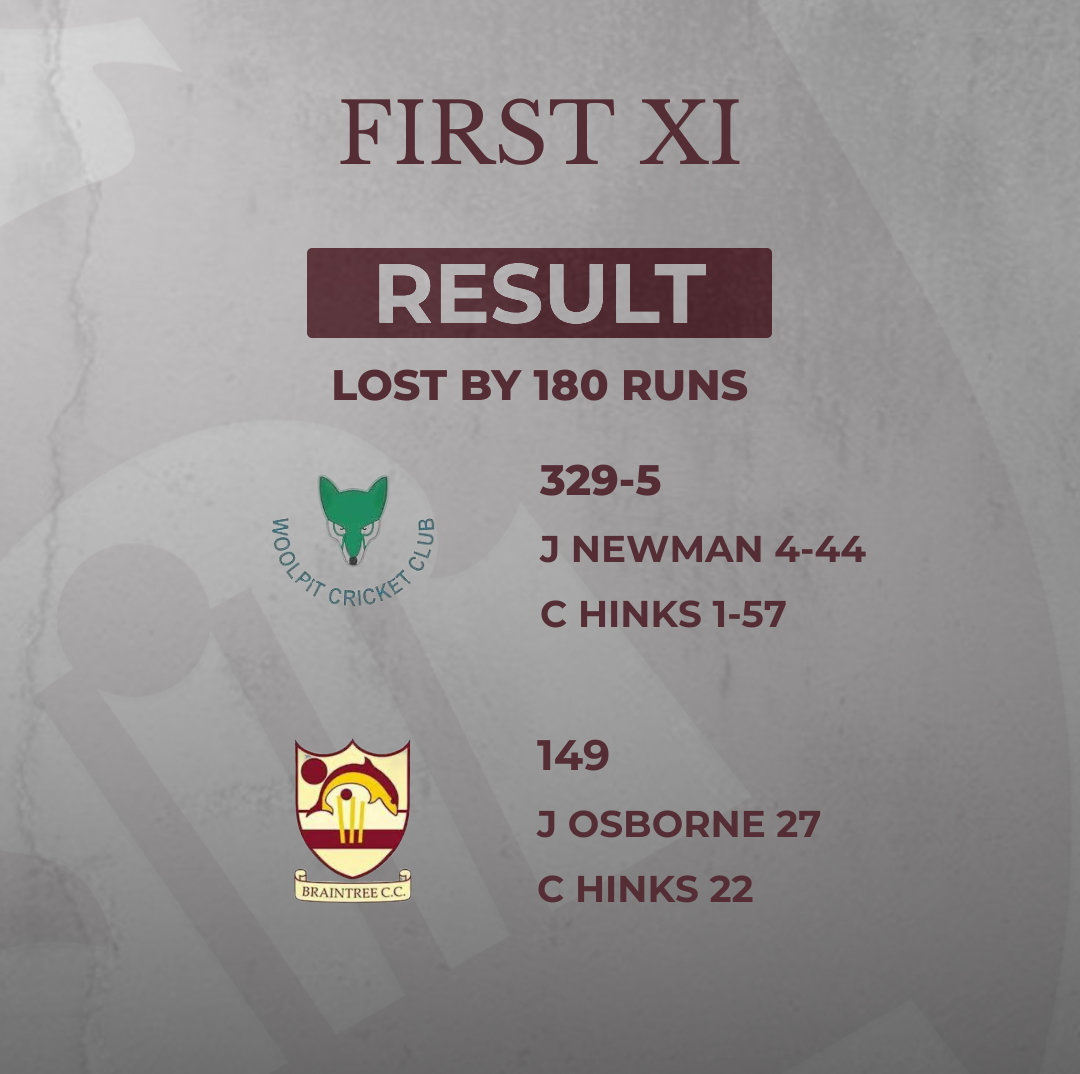 1st XI v Woolpit (H)