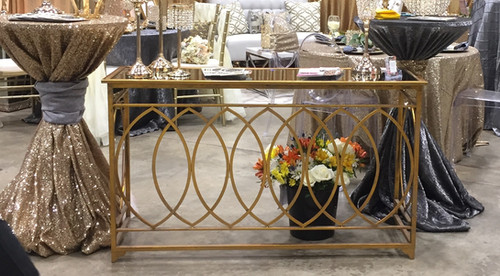 Gold Mirror Top Table | aperfectbloom