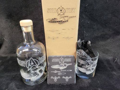 Star Trek Enterprise Decanter box sets can be personalised | Lead DIY Shop