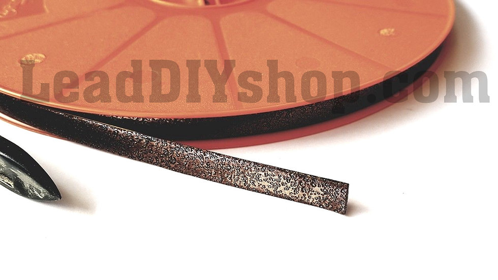 Antique Copper self adhesive lead strip window lead | Lead DIY Shop